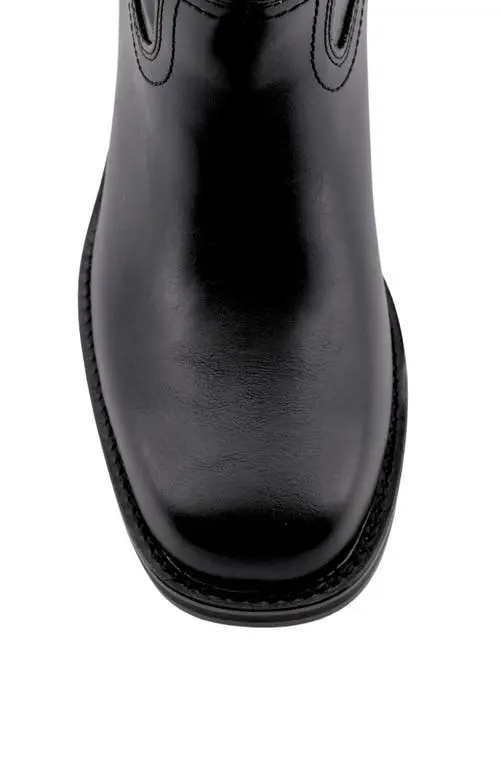 SHU SHOP Zadie Faux Leather Knee High Boot - Black
