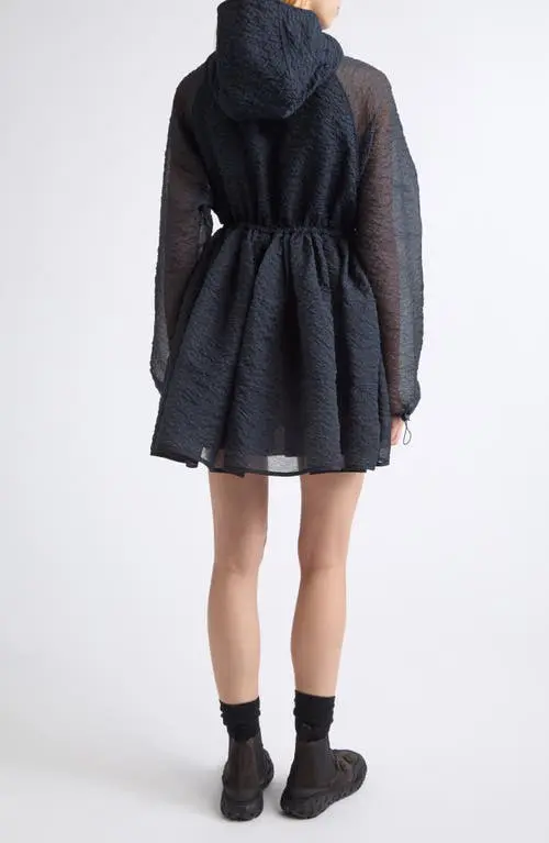 Cecilie Bahnsen Freesia Brodia Matelass Quarter Zip Minidress