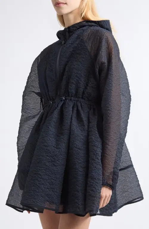 Cecilie Bahnsen Freesia Brodia Matelass Quarter Zip Minidress