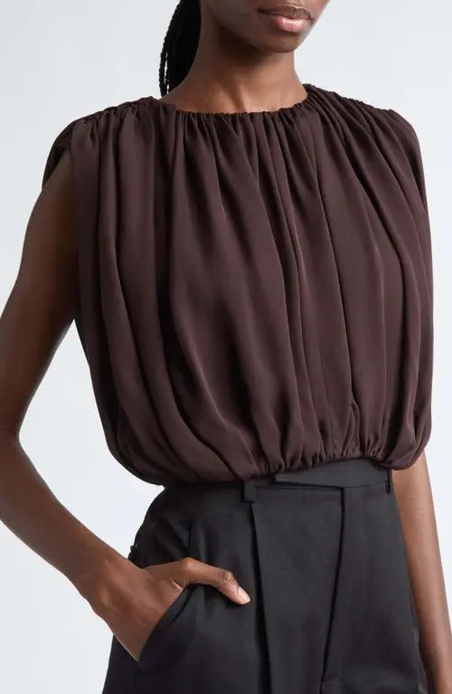 HEIRLOME Penny Silk Top - Ganache