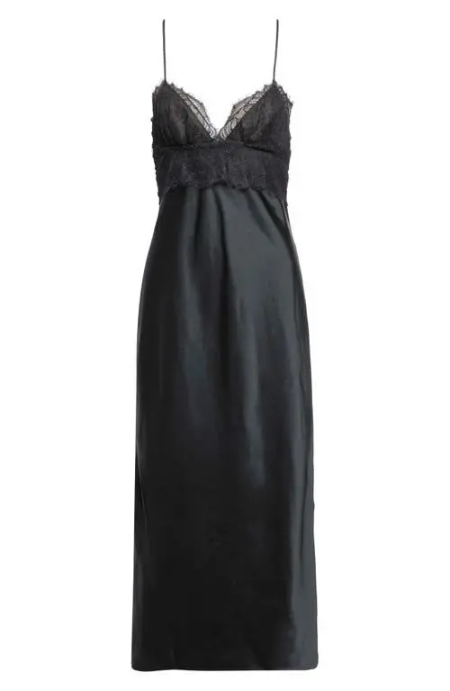 Khaite Joelle Lace Detail Empire Waist Dress