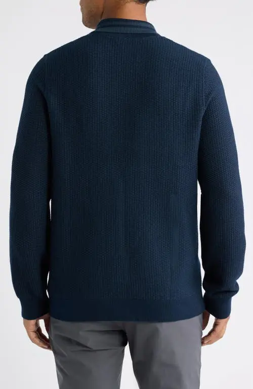 RHONE Back Nine Knit Polo - True Navy