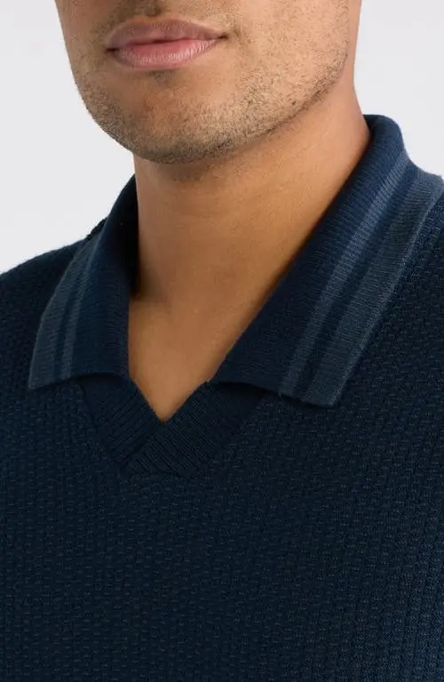 RHONE Back Nine Knit Polo - True Navy