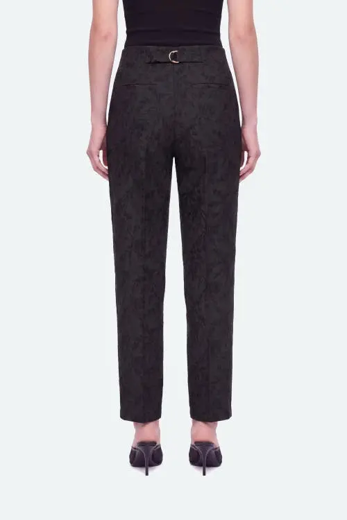 NOCTURNE Jacquard High Waist Carrot Trousers