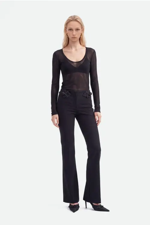NOCTURNE Accessory Detail Flare Trousers