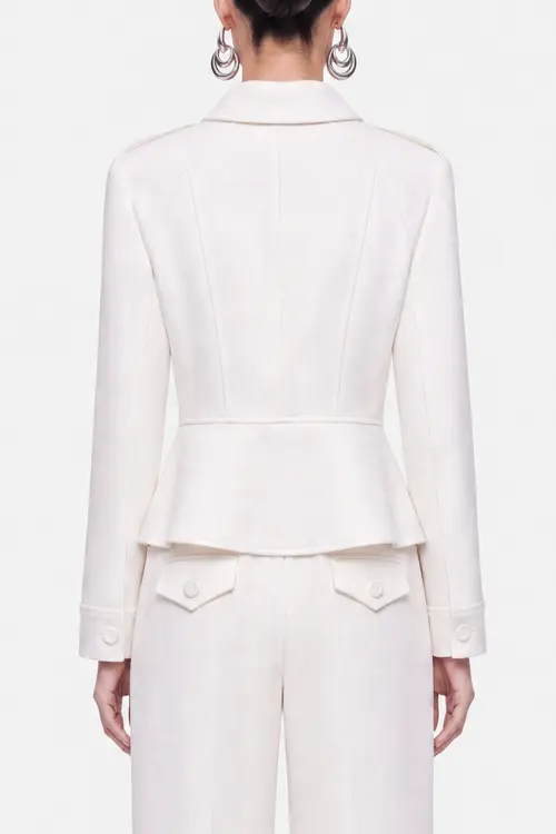 NOCTURNE Double Breasted Epaulette Jacket