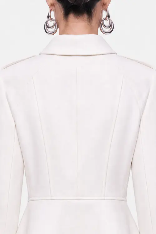 NOCTURNE Double Breasted Epaulette Jacket
