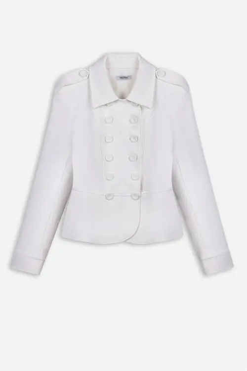NOCTURNE Double Breasted Epaulette Jacket