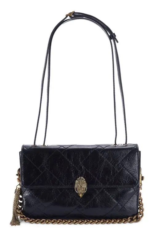 Kurt Geiger Celia Leather Flap Shoulder Bag