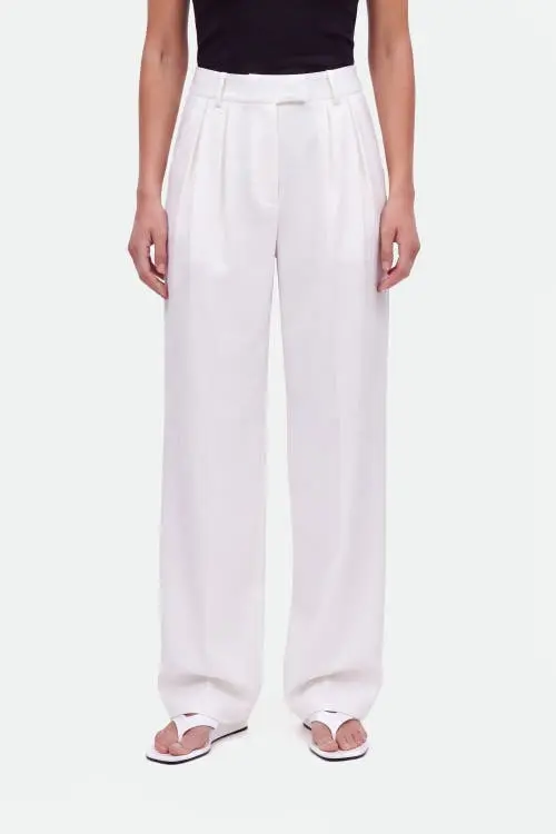 NOCTURNE Double Pleat Wide Leg Trousers