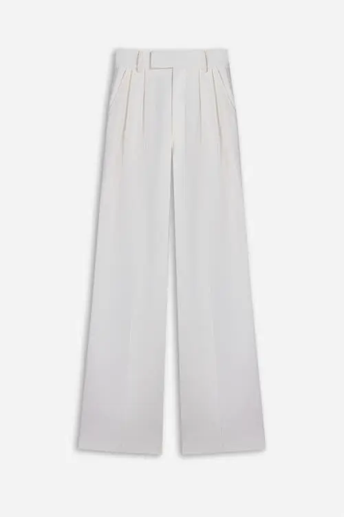 NOCTURNE Double Pleat Wide Leg Trousers