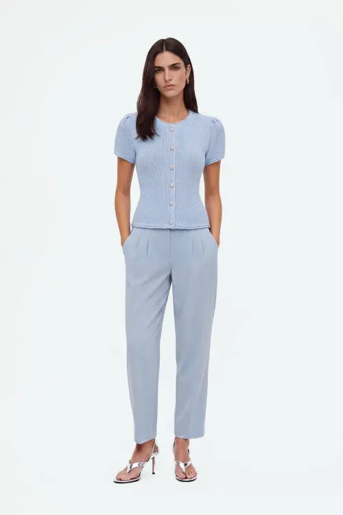 NOCTURNE Belt Detail Double Pleat Trousers