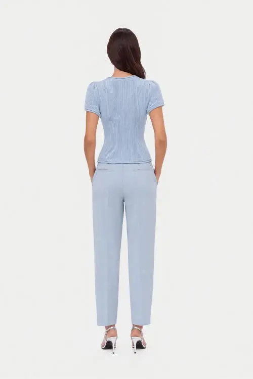 NOCTURNE Belt Detail Double Pleat Trousers
