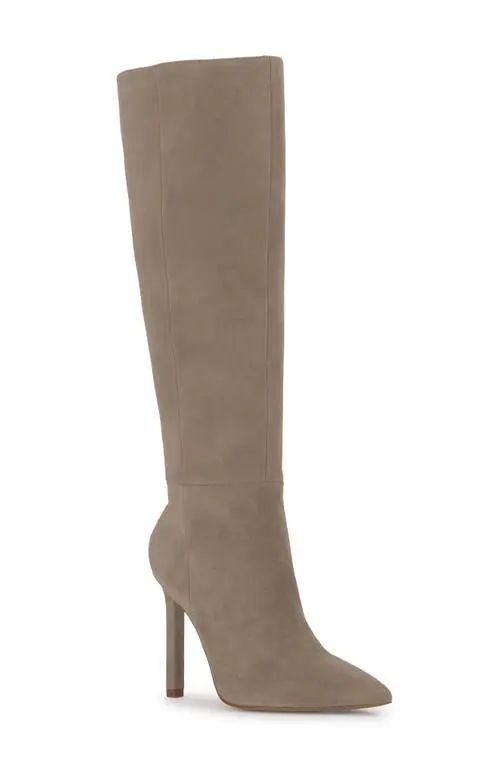 Jessica Simpson Dilea Faux Leather Knee High Boot - Light Grey