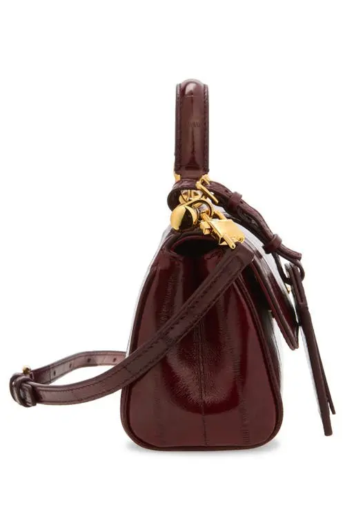Dolce & Gabbana Small Sicily Anguilla Eel Skin Top Handle Bag