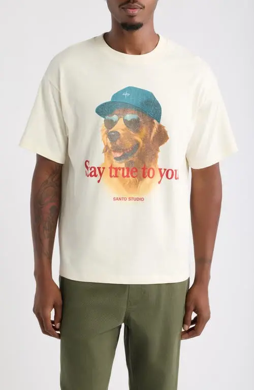 SANTO STUDIO Stay True Graphic T-shirt