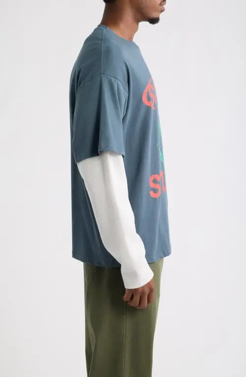 SANTO STUDIO Wolf Layered Graphic T-shirt