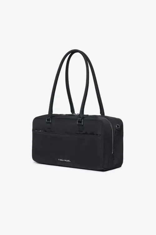 TIBA + MARL Riley Compact East-west Changing Bag Woven - Black