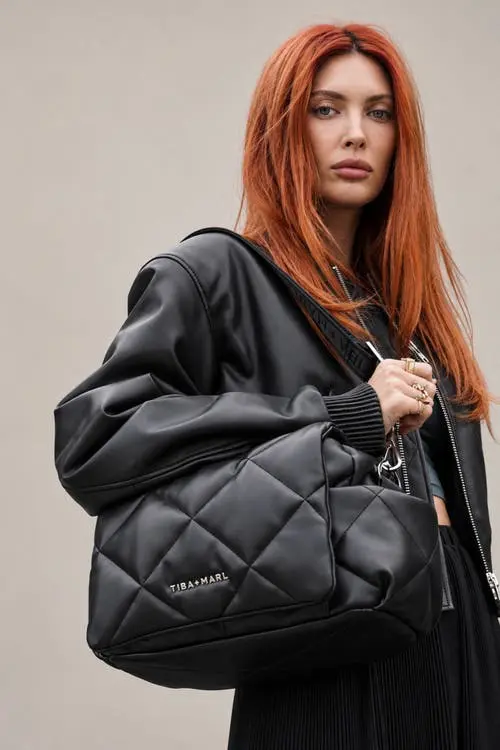 TIBA + MARL Nova Eco Compact Changing Bag Quilted Faux Leather