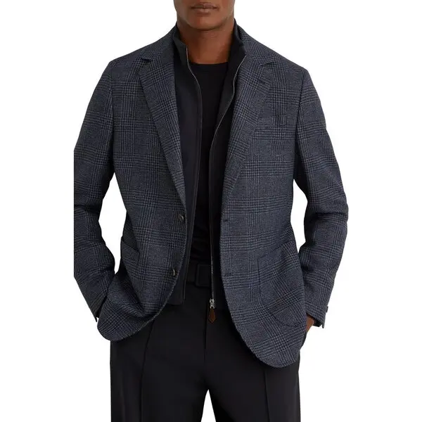 REISS Kyle Tailored Fit Sport Coat With Gilet Insert