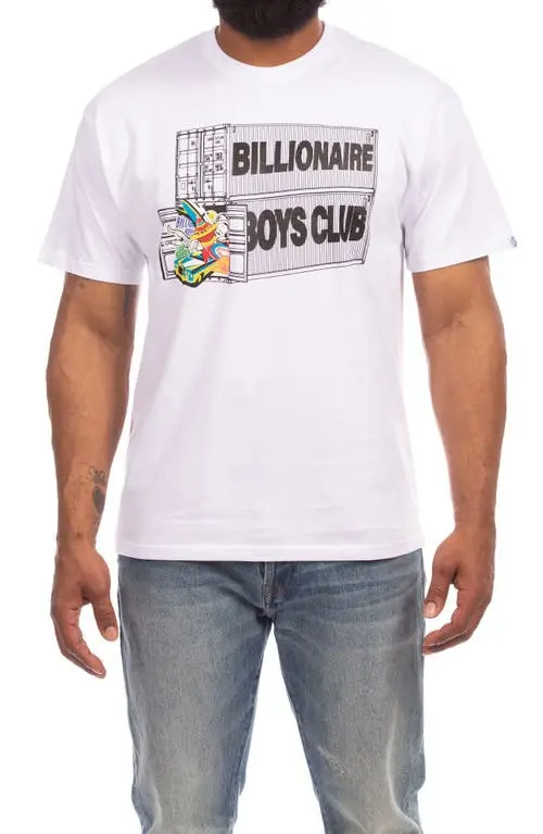 BILLIONAIRE BOYS CLUB Shipment Cotton Graphic T-shirt - White
