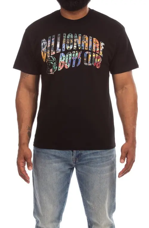 BILLIONAIRE BOYS CLUB Curve Logo Cotton Graphic T-shirt