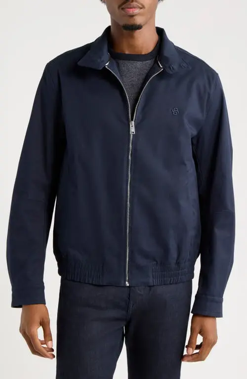 BOSS H-coiner Cotton Blend Bomber Jacket