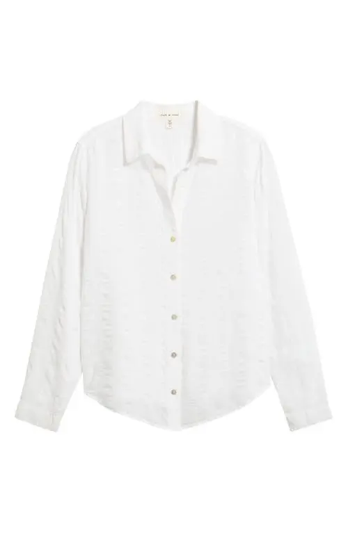 CLOTH & STONE Texture Button-up Shirt - White