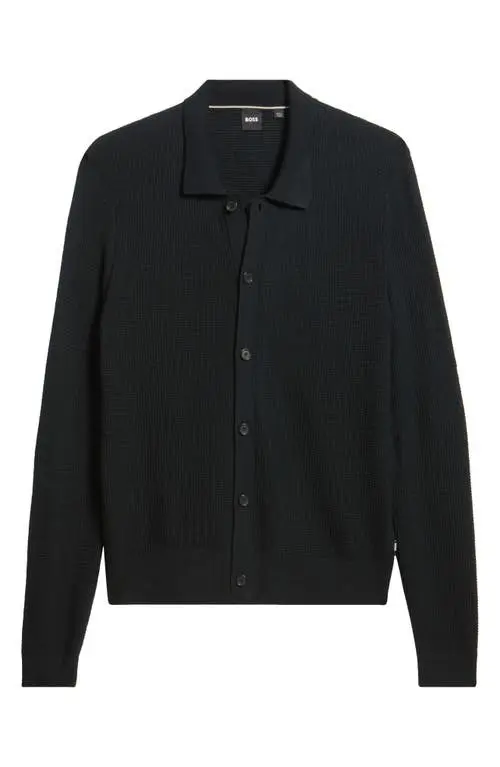BOSS Lumile Button Cardigan - Black