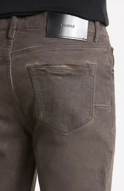 PURPLE BRAND Overdye Destroy Straight Leg Jeans