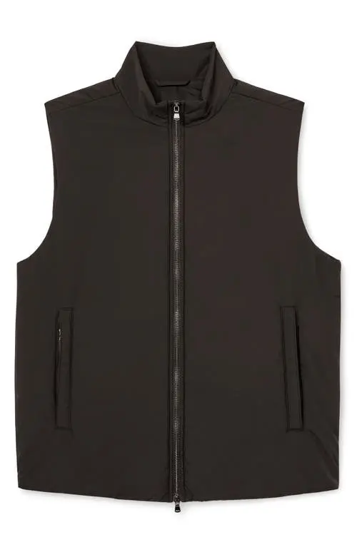 REISS Axel Padded Vest - Dark Brown
