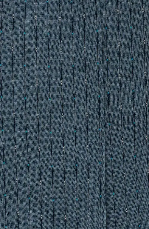 Pantherella Lockwood Patterned Dress Socks - Teal 02