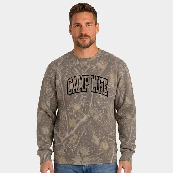 SIMPLY SAGE MARKET Camp Life Varsity Sweatshirt
