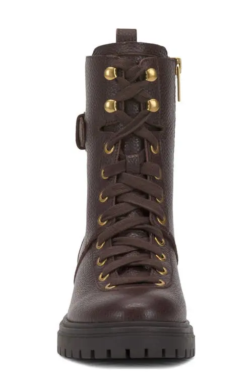 Vince Camuto Becinda Leather Combat Boot