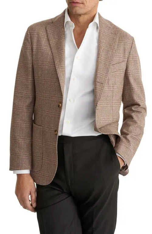 Eton Lana Tech Check Flannel Sport Coat
