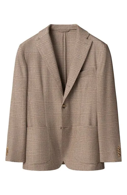 Eton Lana Tech Check Flannel Sport Coat