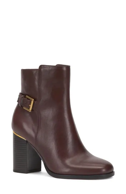 Vince Camuto Melvani Leather Bootie - Warm Chestnut