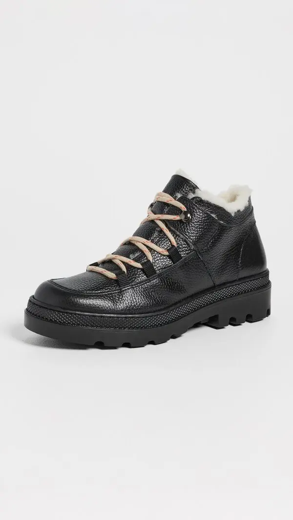 NAGUISA Abra Sherpa Hiker Boots - Total Black