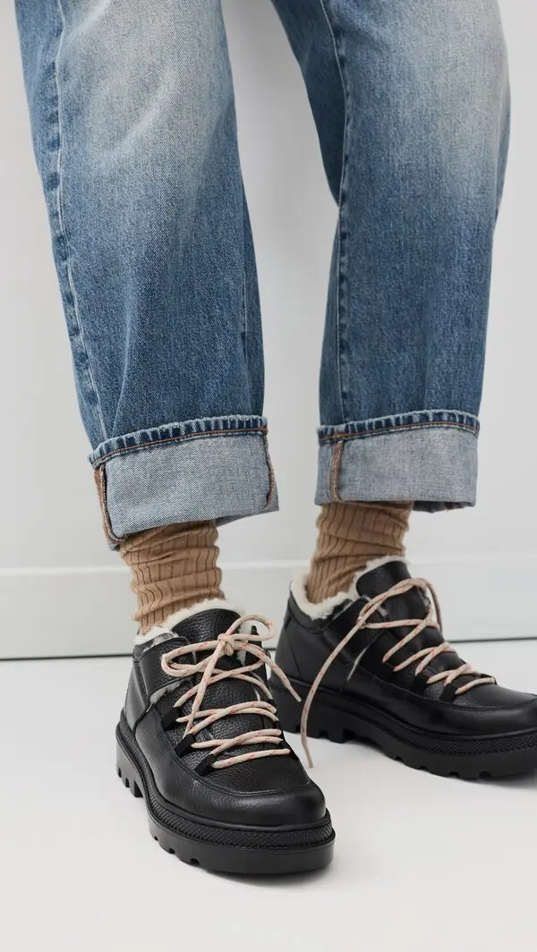 NAGUISA Abra Sherpa Hiker Boots - Total Black