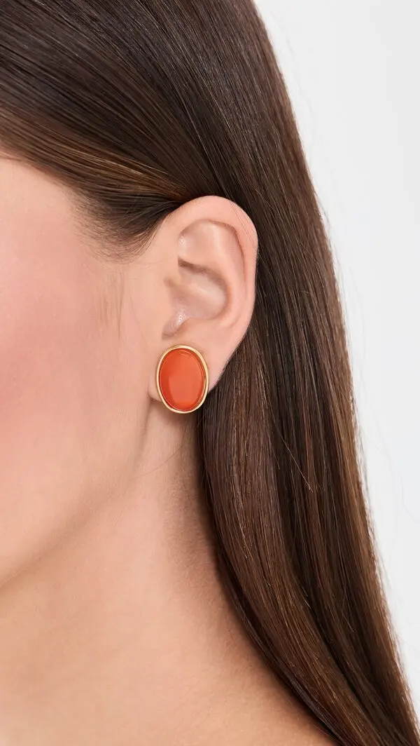 JENNIFER BEHR Elaine Earrings - Carnelian
