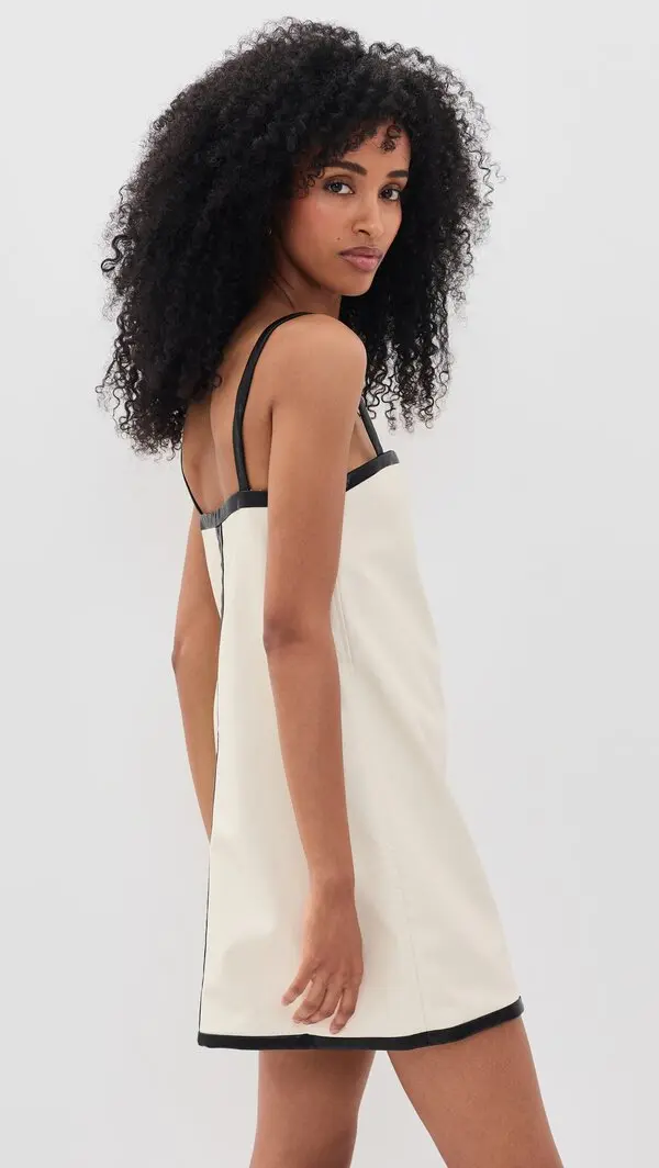 CALA DE LA CRUZ Esme Faux Leather Dress