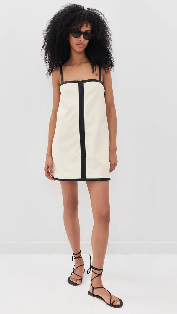 CALA DE LA CRUZ Esme Faux Leather Dress