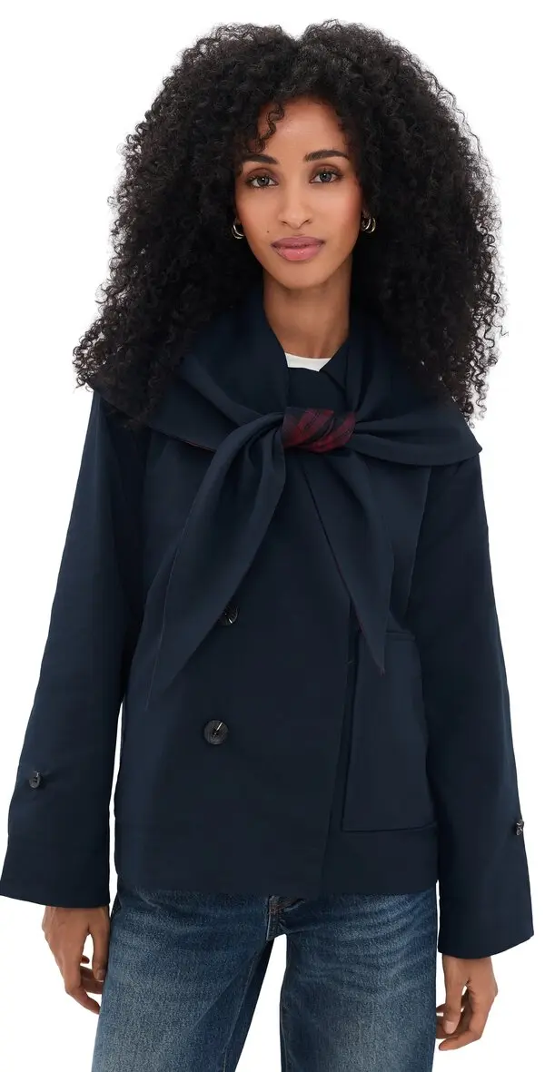 Avec Les Filles Scarf Reversible Barn Jacket