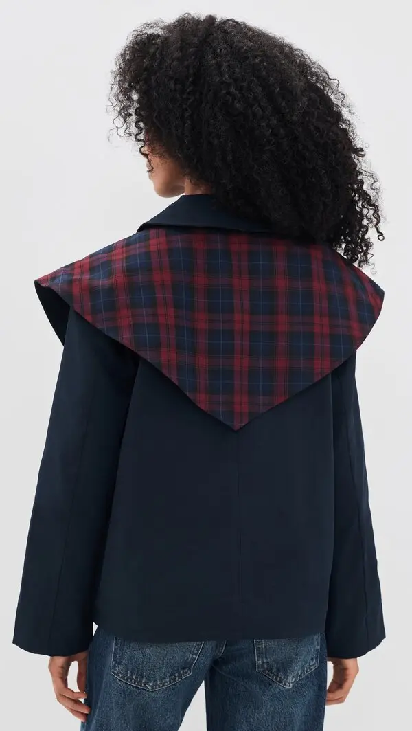 Avec Les Filles Scarf Reversible Barn Jacket