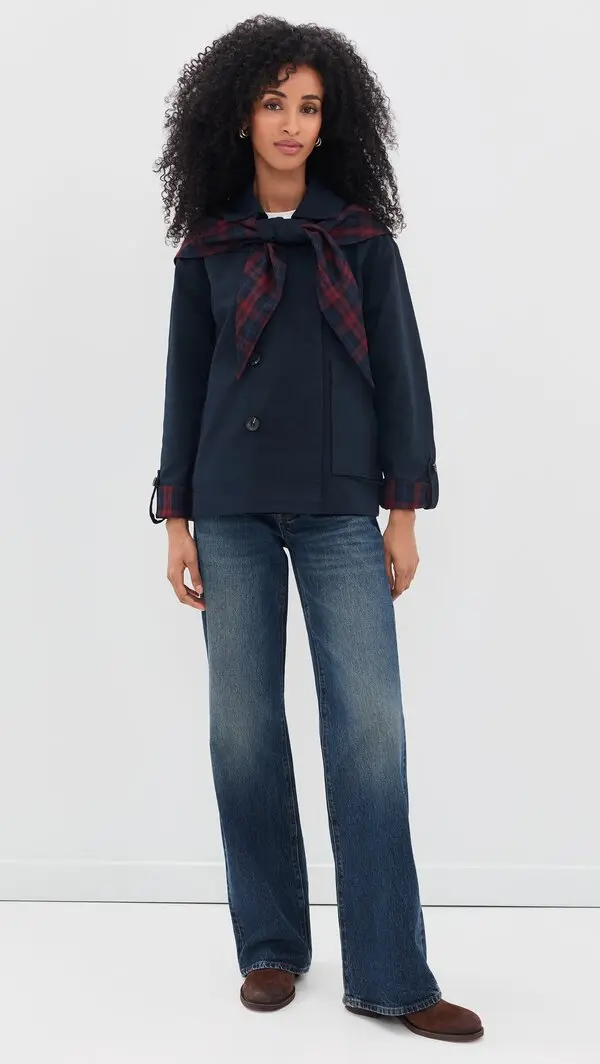 Avec Les Filles Scarf Reversible Barn Jacket