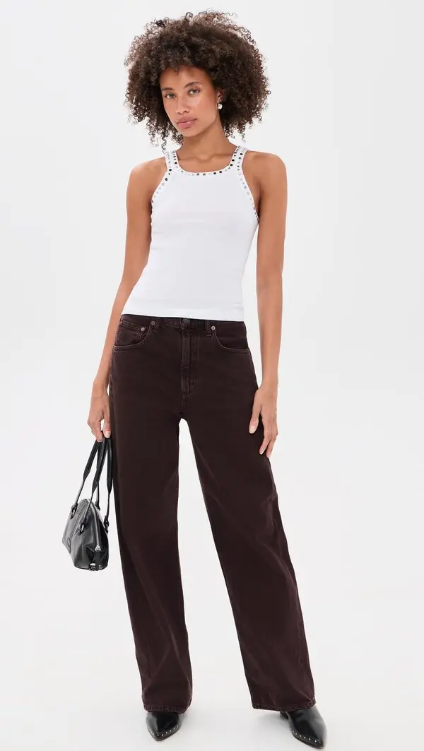 RE/DONE Multi Stud Ribbed Tank