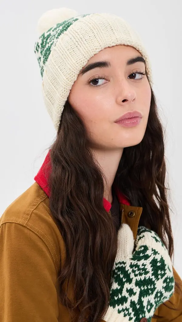 Faherty Brand Diamond Fair Isle Novelty Beanie