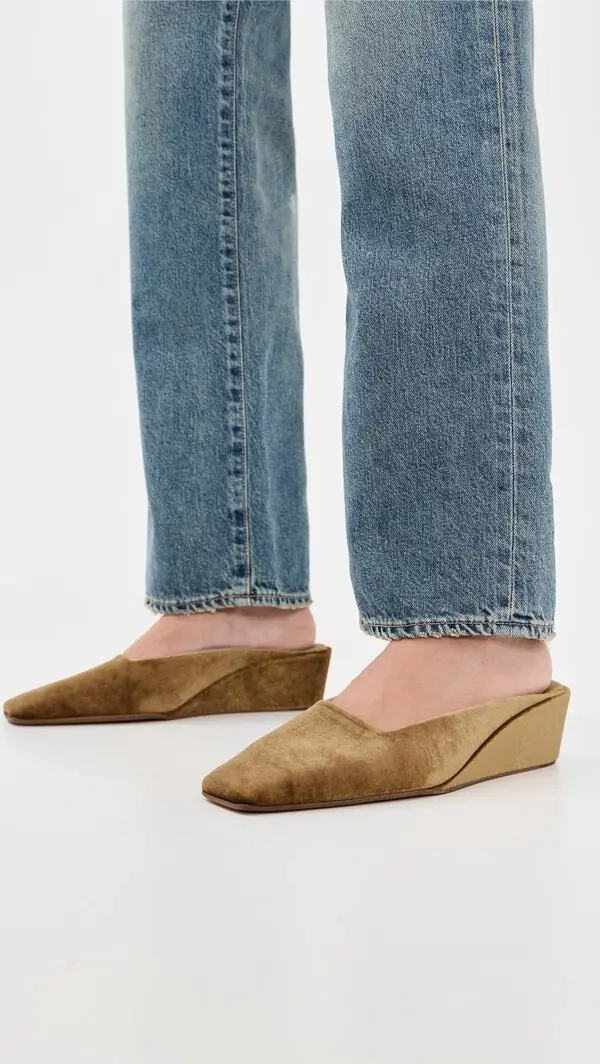 Zimmermann Atelier Mules 35mm - Mustard