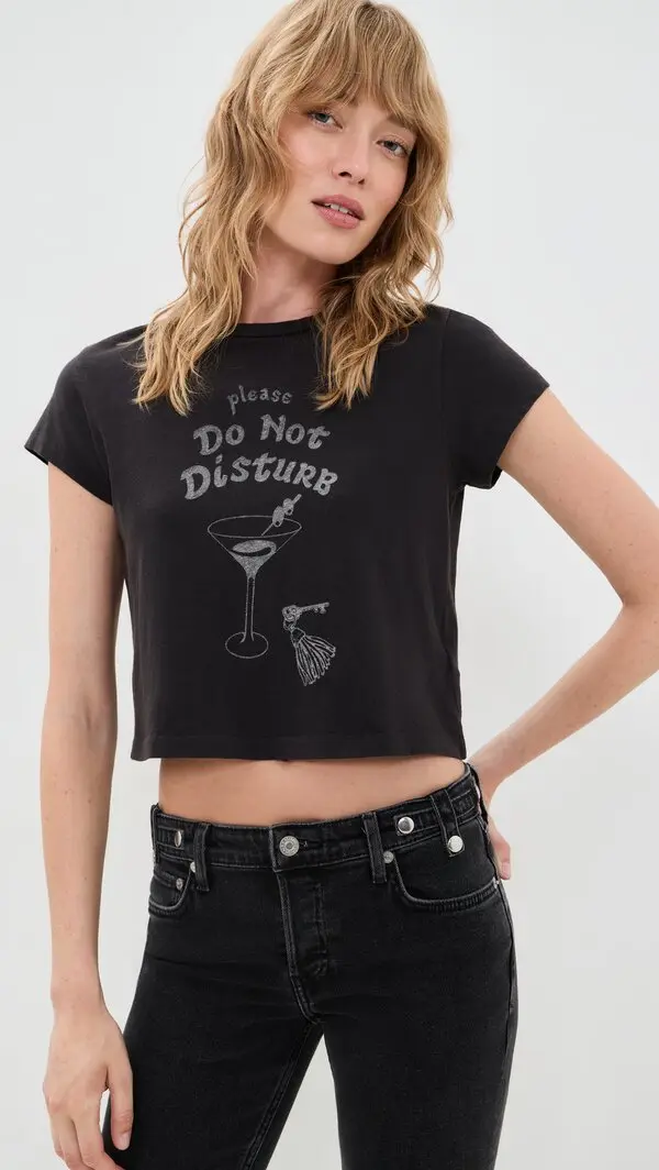 RE/DONE 50s Do Not Disturb Boxy Tee