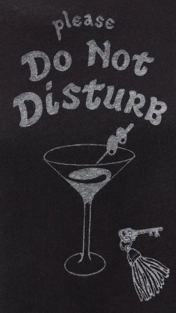 RE/DONE 50s Do Not Disturb Boxy Tee
